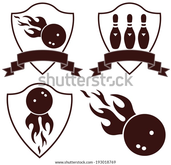 Bowling Vector Illustration Logo Stock Vector (Royalty Free) 193018769 ...