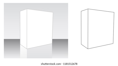Box 3d Outline Icon Stock Vector (Royalty Free) 1181512678