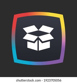 Box App Icon Button Stock Vector (Royalty Free) 1923705056 | Shutterstock