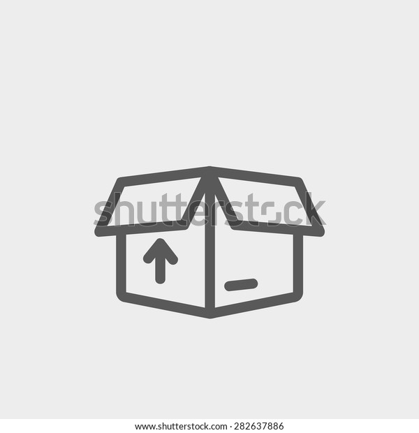 Box Arrow Inward Incoming Loading Icon Stock Vector (Royalty Free ...