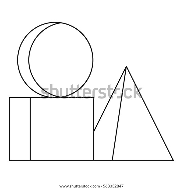 Box Bricks Icon Outline Illustration Box Stock Vector (Royalty Free ...