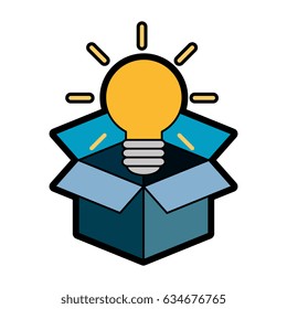 Box Bulb Icon Stock Vector (Royalty Free) 634676765 | Shutterstock