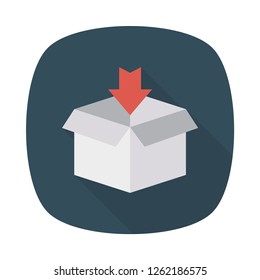 Open Delivery Parcel Sign Send Box Stock Vector (Royalty Free) 1473575522