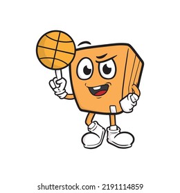 Box Cartoon Character Vector Illustration Stock Vector (Royalty Free ...