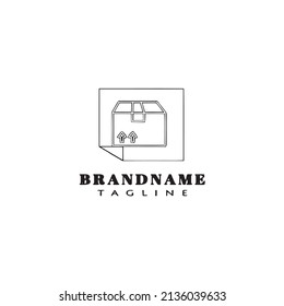 Box Cartoon Logo Icon Design Template Stock Vector (Royalty Free ...