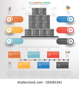 Box Concept Info Graphic Design On Stock Vector (Royalty Free ...
