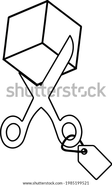 Box Cut Vector Artwork Illustration Stock Vector (Royalty Free ...
