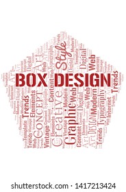 Box Design Word Cloud Wordcloud Made Stock Vector (Royalty Free ...
