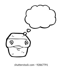 Box Face Cartoon Character Stock Vector (Royalty Free) 92867791