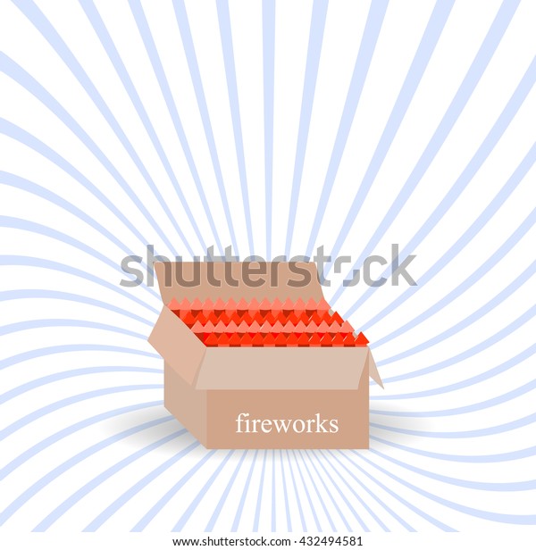 Box Fireworksvector Illustration Boom Set Stock Vector (Royalty Free ...
