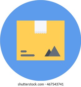 Box Flat Circle Icon Stock Vector (Royalty Free) 467543741 | Shutterstock