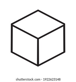 Box Icon On White Background Stock Vector (Royalty Free) 1922623148 ...