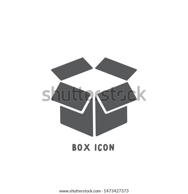 Box Icon Simple Silhouette Flat Style Stock Vector (Royalty Free ...