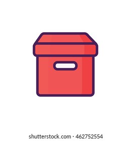 Box Illustration Icon Stock Vector (Royalty Free) 462752554 | Shutterstock