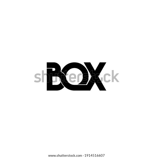 Box Letter Original Monogram Logo Design Stock Vector (Royalty Free ...
