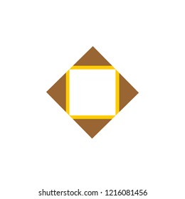 Gold Box Packaging Logo Template Illustration: เวกเตอร์สต็อก (ปลอดค่า ...