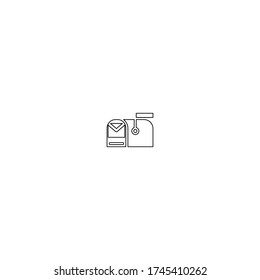 Box Mail Logo Icon Design Simple Stock Vector (Royalty Free) 1745410262 ...