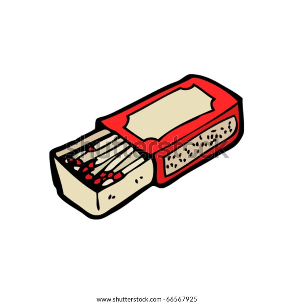 Box Matches Cartoon Stock Vector (Royalty Free) 66567925