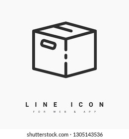 Box Minimal Icon Pack Line Vector Stock Vector (Royalty Free ...
