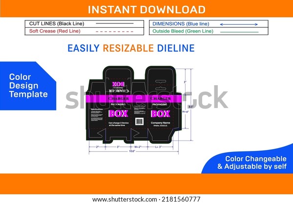822 Charger packaging design Gambar, Foto Stok & Vektor | Shutterstock
