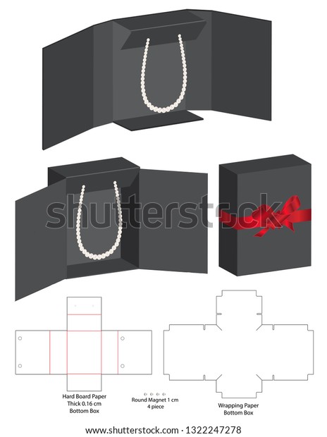 Box Packaging Die Cut Template Design Stock Vector (Royalty Free ...