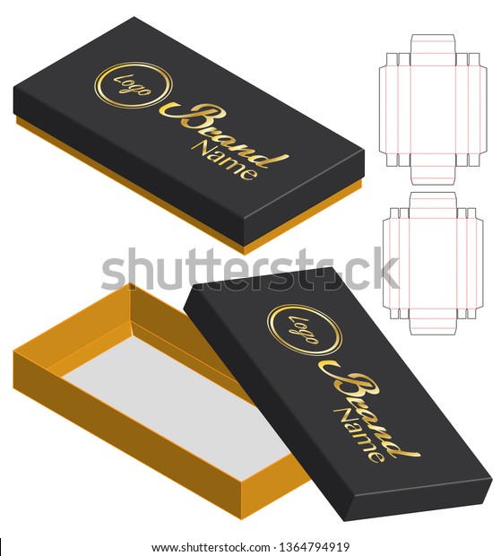 Box Packaging Die Cut Template Design Stock Vector (Royalty Free ...