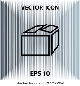Box Packaging Sign Vector Outline Icon Stock Vector (Royalty Free ...