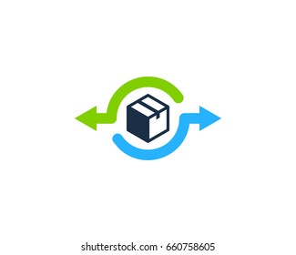 Box Share Icon Logo Design Element Stock Vector (Royalty Free ...