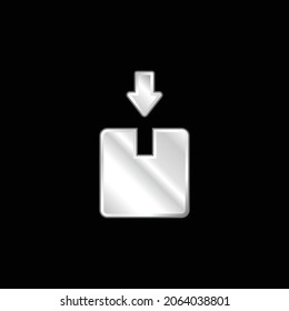 Box Silver Plated Metallic Icon Stock Vector (Royalty Free) 2064038801 ...