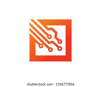 Box Technology Logo Template Icon Symbol Stock Vector (Royalty Free ...
