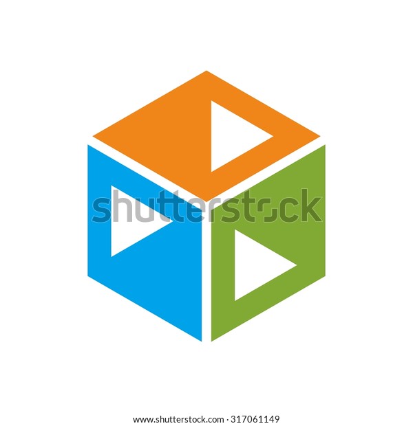 Box Three Color Logo Stock Vector (Royalty Free) 317061149 | Shutterstock