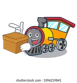 Box Train Character Cartoon Style Stock Vector (Royalty Free ...
