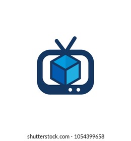 Box Tv Logo Icon Design Stock Vector (Royalty Free) 1054399658 ...