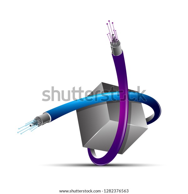 Box Viber Illustrations Modern 3d Logo: vector de stock (libre de ...