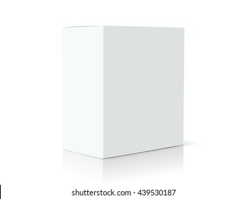Blank Box Isolated On White Background Stock Vector (Royalty Free ...