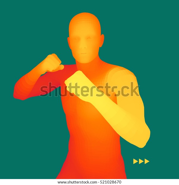 Boxer 3d Model Man Human Body: เวกเตอร์สต็อก (ปลอดค่าลิขสิทธิ์ ...