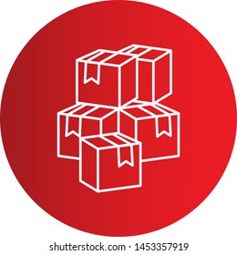 Boxes Icon Your Project Stock Vector (Royalty Free) 1453357919 ...