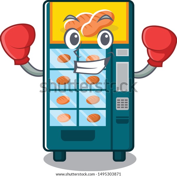 Boxing Bakery Vending Machine Isolated Cartoon Stock Vector (Royalty ...