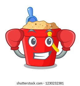 Boxing Beach Bucket Shape Sand Cartoon Stock Vector (Royalty Free ...