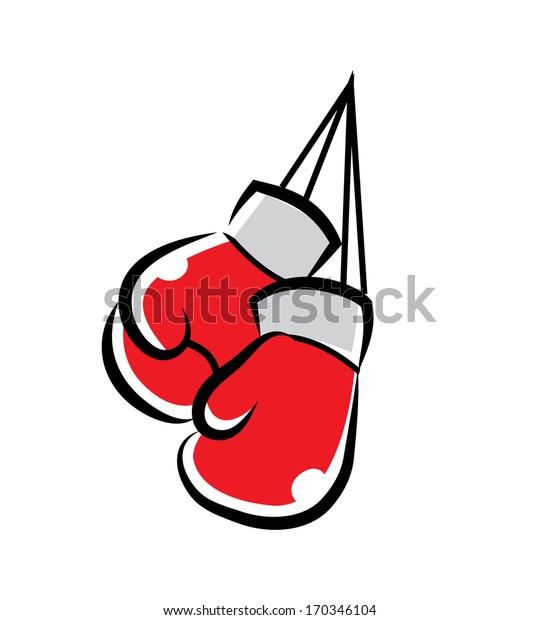 Boxing Gloves Cartoon Illustration Stock Vector (Royalty Free ...