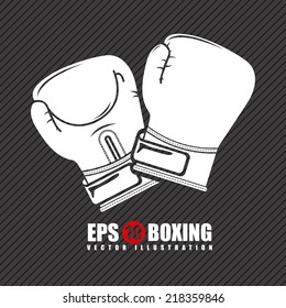Boxing Graphic Design Vector Illustration Stock Vector (Royalty Free ...