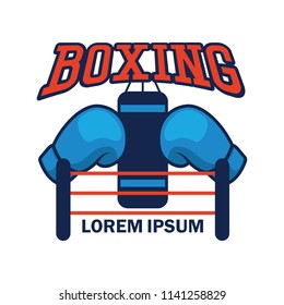 Boxing Logo Text Space Your Slogan Stock Vector (Royalty Free ...