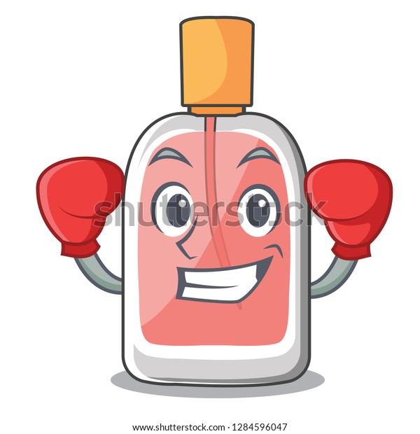 Boxing Perfume Cartoon Bottle Stock Vector (Royalty Free) 1284596047 ...