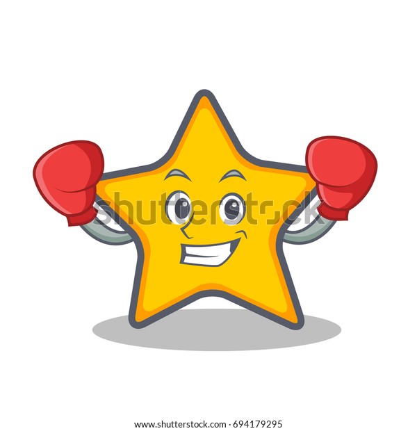 Boxing Star Character Cartoon Style Stock Vector (Royalty Free) 694179295