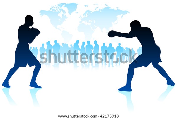 Boxing World Championship Background Stock Vector (Royalty Free ...