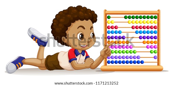 Boy Abacus Illustration Stock Vector (Royalty Free) 1171213252 ...