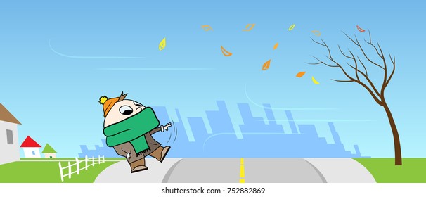 2,124 Strong wind cartoon Images, Stock Photos & Vectors | Shutterstock
