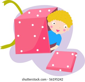 Boy Box Vector Stock Vector (Royalty Free) 56195242 | Shutterstock