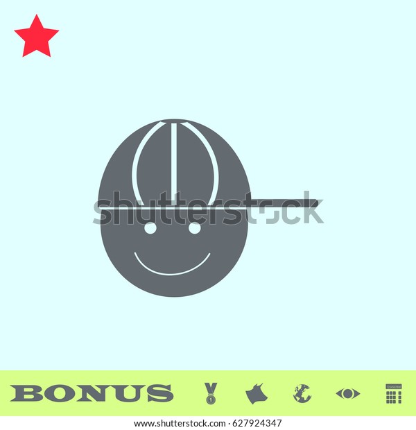 Boy Cap Icon Flat Grey Pictogram Stock Vector (Royalty Free) 627924347 ...