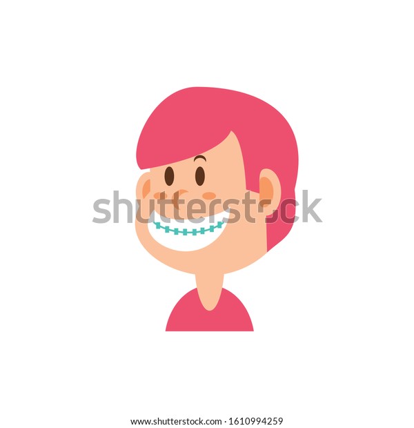 Boy Cartoon Brackets Design Kid Childhood Stock Vector (Royalty Free ...